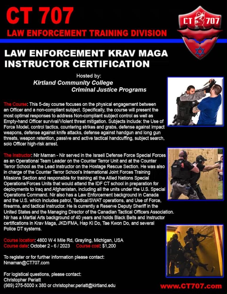 Law Enforcement Krav Maga Instructor Certification – CT707-Israeli Krav ...